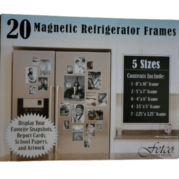Fetco | Accents | Fetco Home Decor Magnetic Refrigerator Frames 2 ...